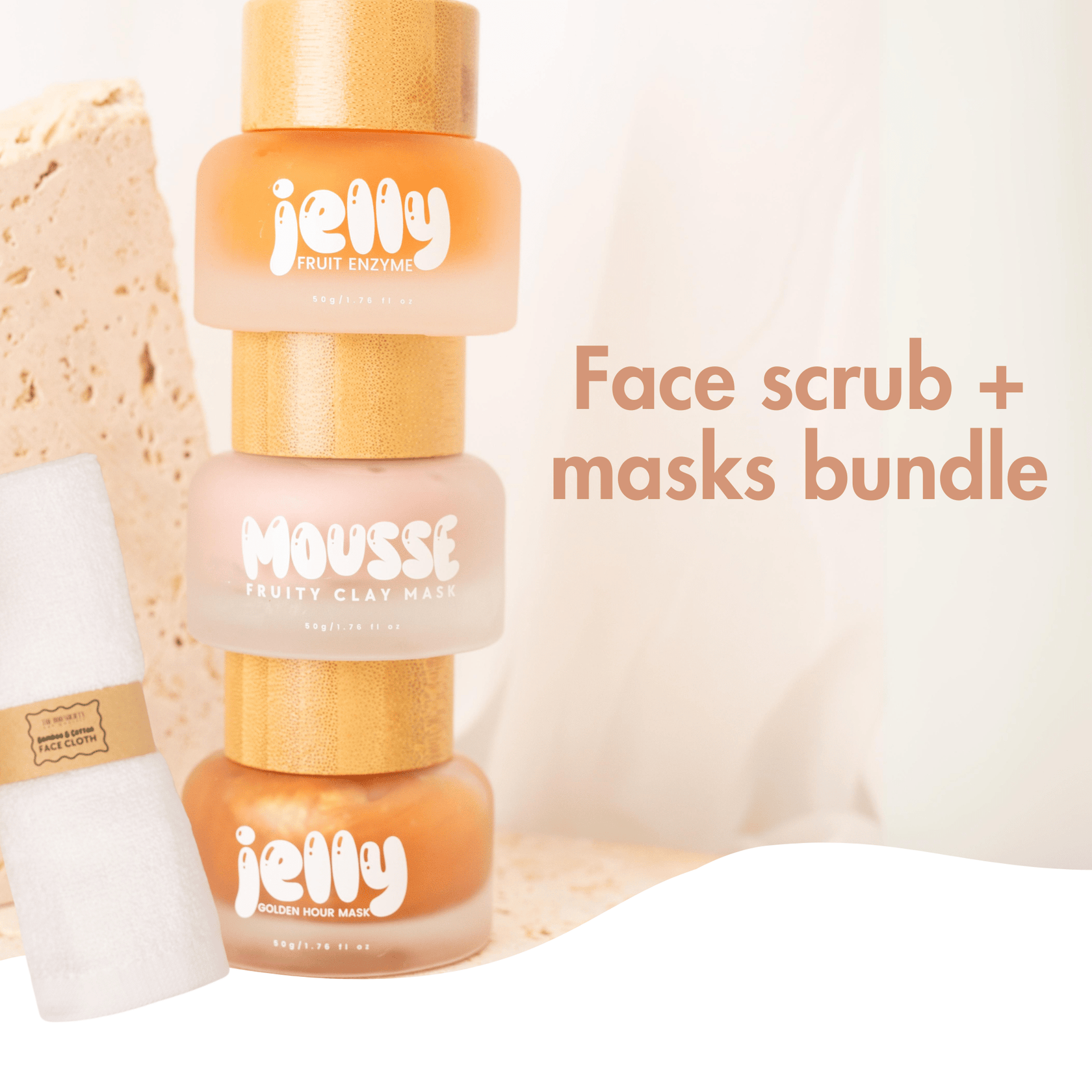 Mask & Scrub Bundle | Mousse Mask, Overnight Sleep Mask + Enzyme Scrub ...